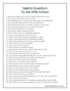 33 Impactful Questions To Ask Your Child After School