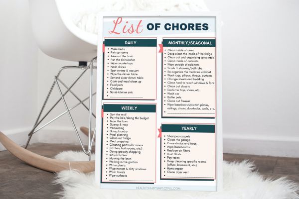 Best Household Chores List to Divide and Conquer Your To-Dos