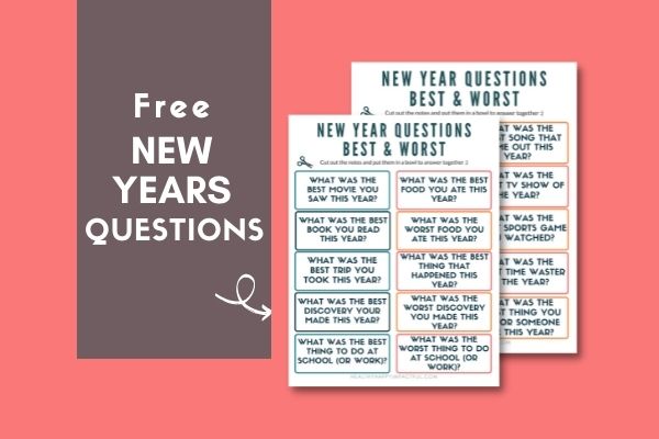 75 Fun New Years Questions + Free Printable Cards