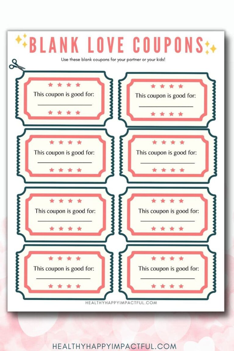 8 Free Printable Coupons for Kids (Makes a Great Gift!)