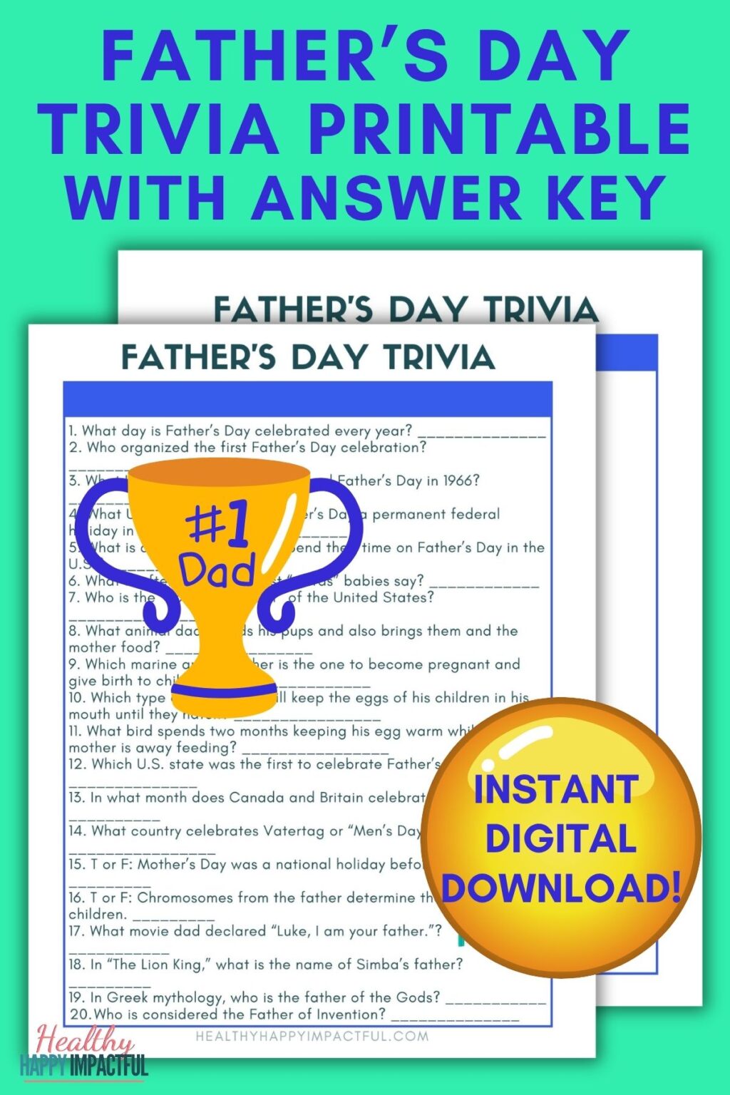 110 Best Father's Day Trivia Questions (Try this Quiz Now!) 2026