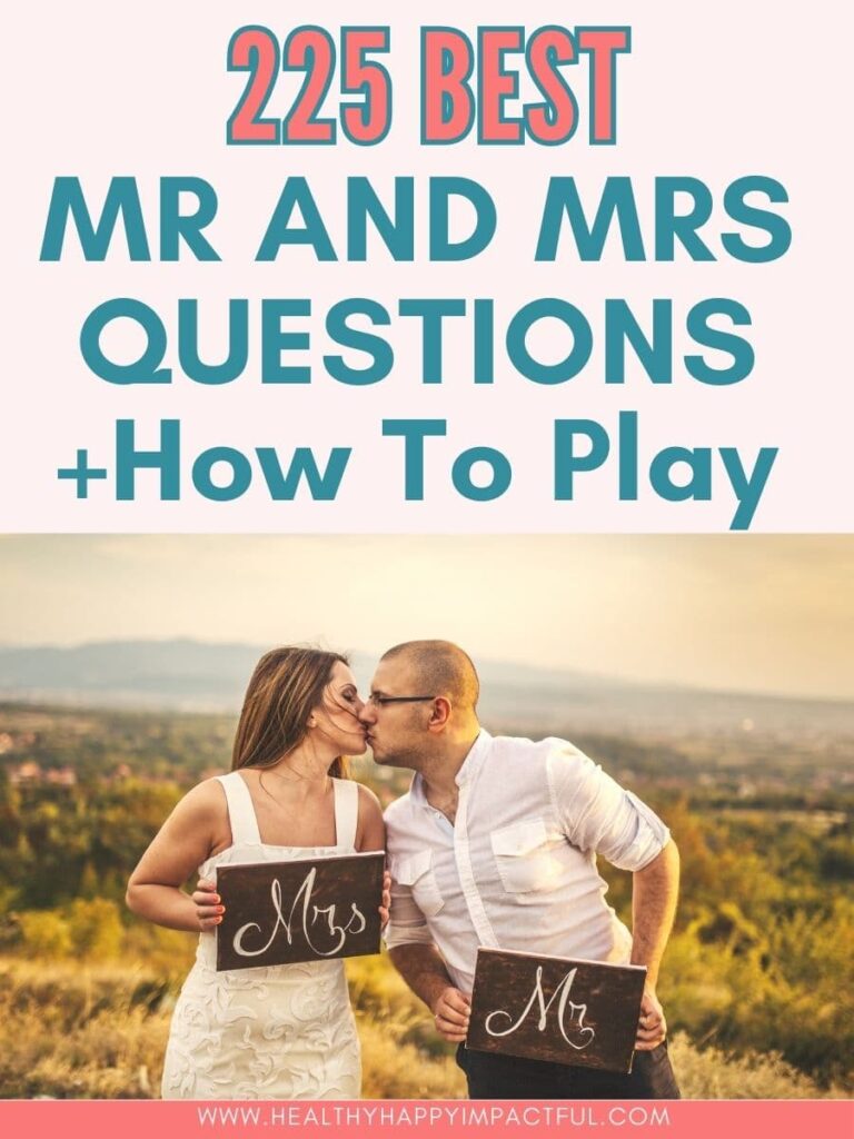 225 Best Mr and Mrs Questions + How To Play (In 2025)