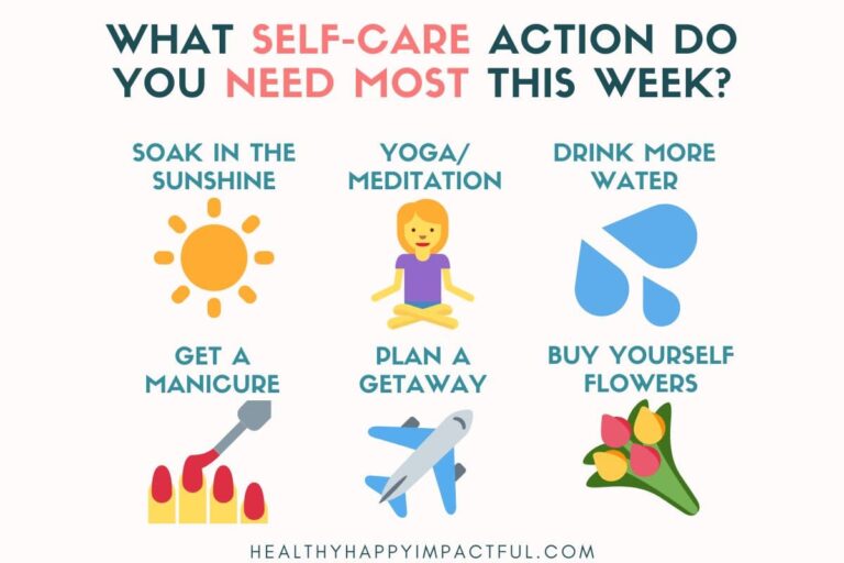 25 Best Weekly Self Care Checklists To Make Your Mental Health a ...