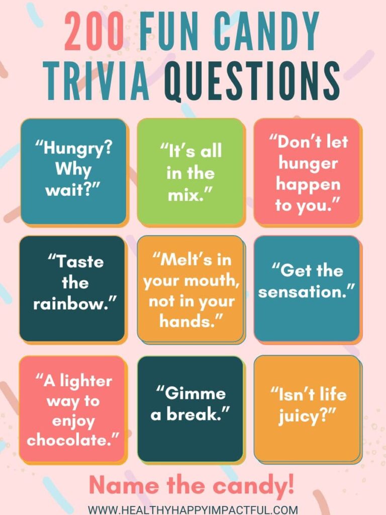 200 Fun Candy Trivia Questions and Answers (In 2026) - Healthy Happy ...