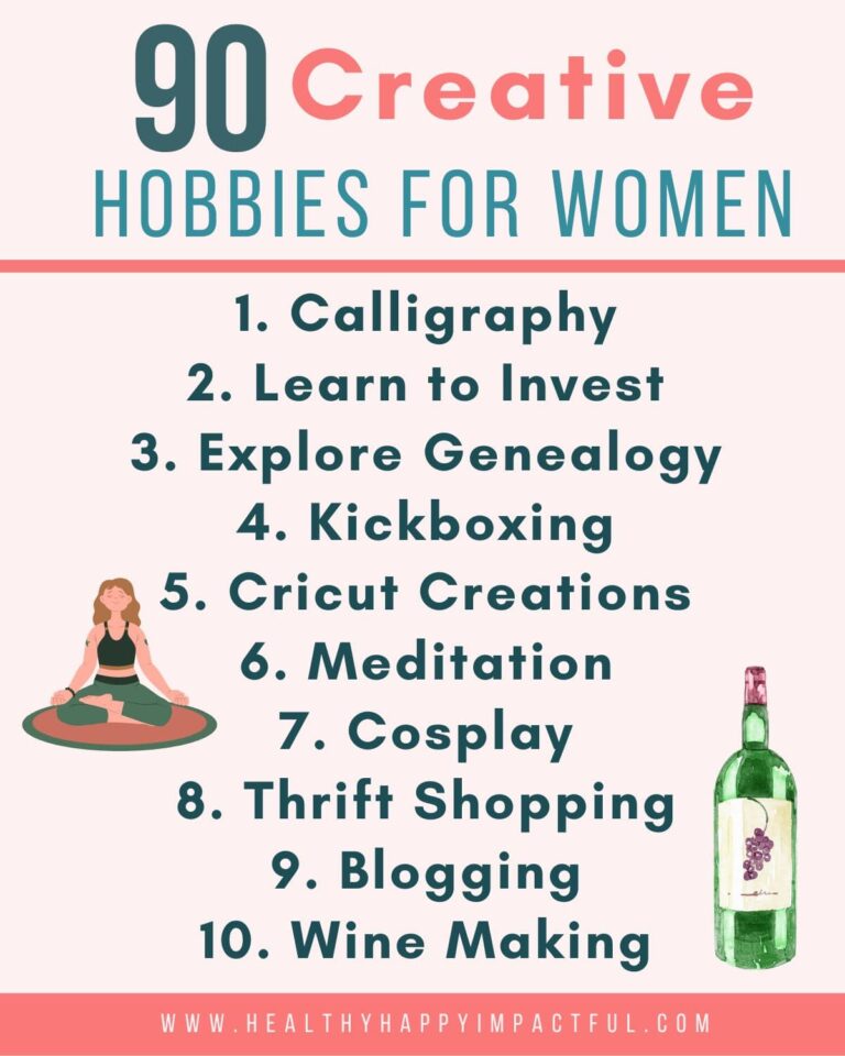 90 Fun Hobbies Perfect for Women At Any Age