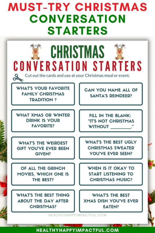 150 Fun Christmas Conversation Starters For Kids & Adults in 2026 ...