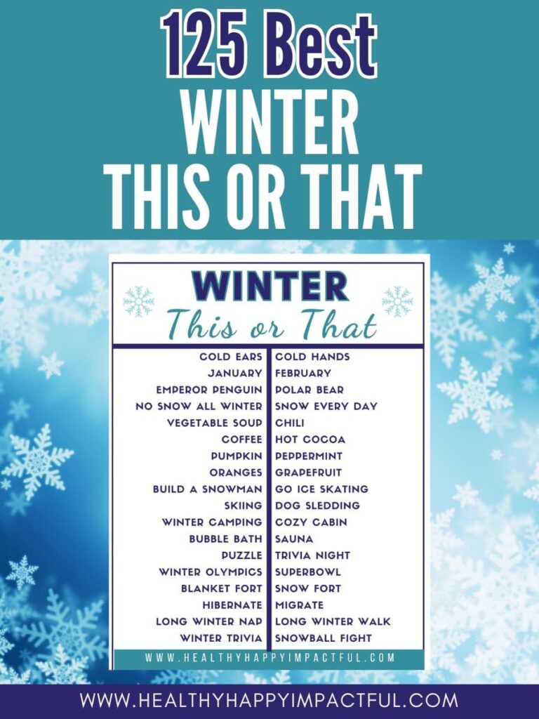 125 Exciting Winter This or That Questions Game To Play in 2026