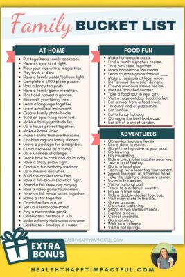 200 Must-Try Family Bucket List Ideas to Make Every Moment Count