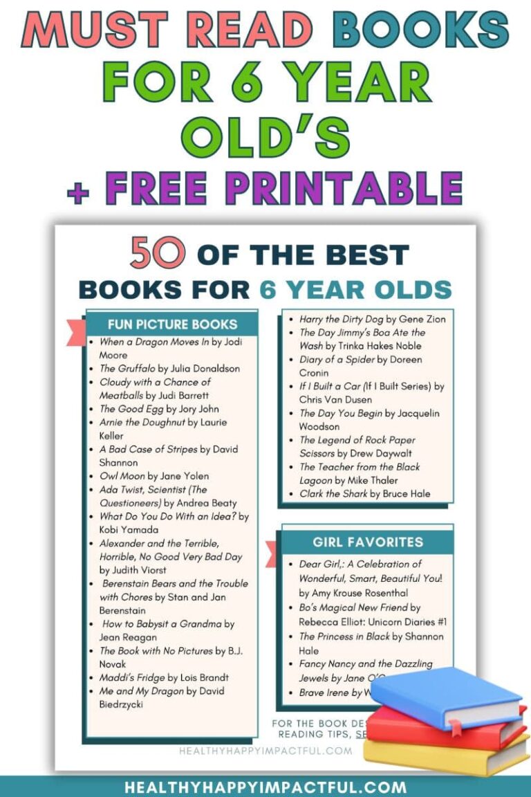 What Books Are Good for 6 Year Olds? 50 Best Reads in 2026 - Healthy ...