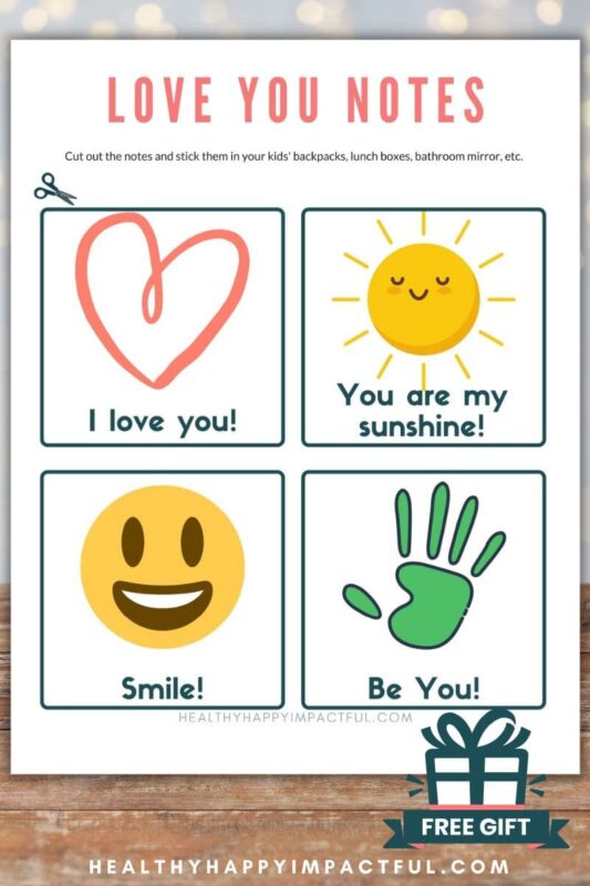14 Free Love Notes That Will Make Your Kids Smile