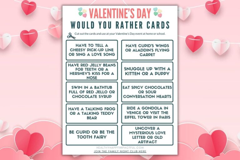 75 Fun Valentine's Day This or That Questions + Free Printable ...