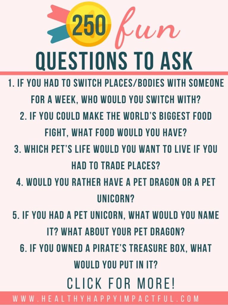 250 Fun Questions to Ask Kids & Adults for a Good Laugh