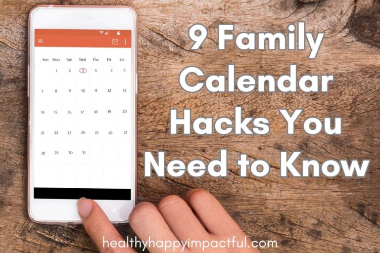 9 Genius Calendar Hacks to Organize Your Family Now - Healthy Happy ...