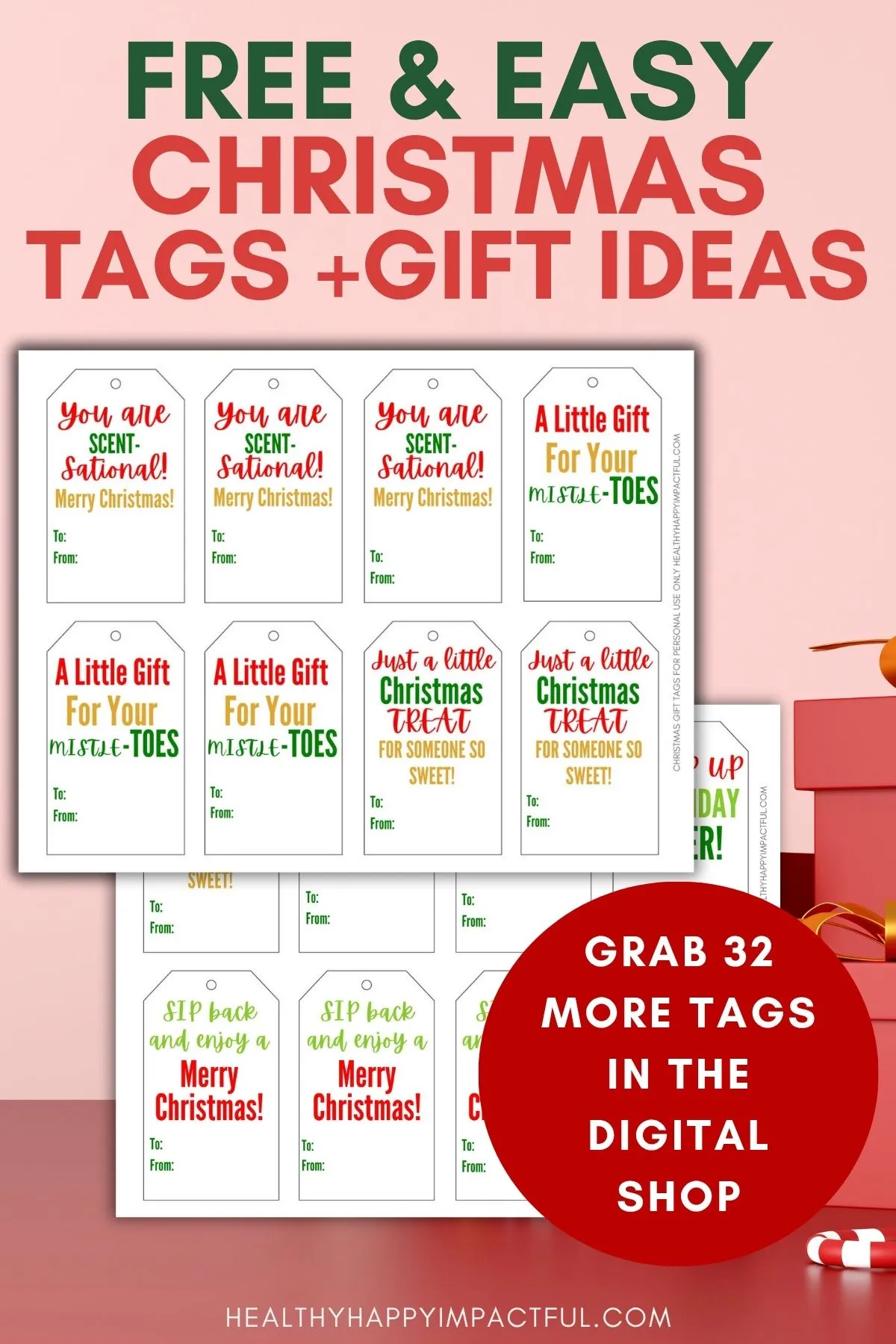 16 Catchy Christmas Tags For Creative Gifts Neighbors & Friends Will Love