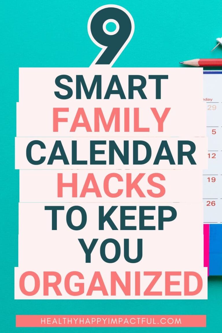 9 Genius Calendar Hacks to Organize Your Family Now - Healthy Happy ...
