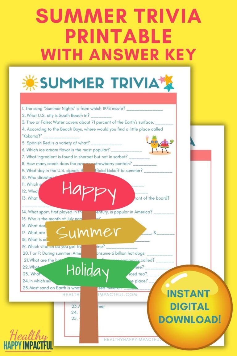 160 Sizzling Summer Trivia Questions That Bring The Heat (With Answers!)