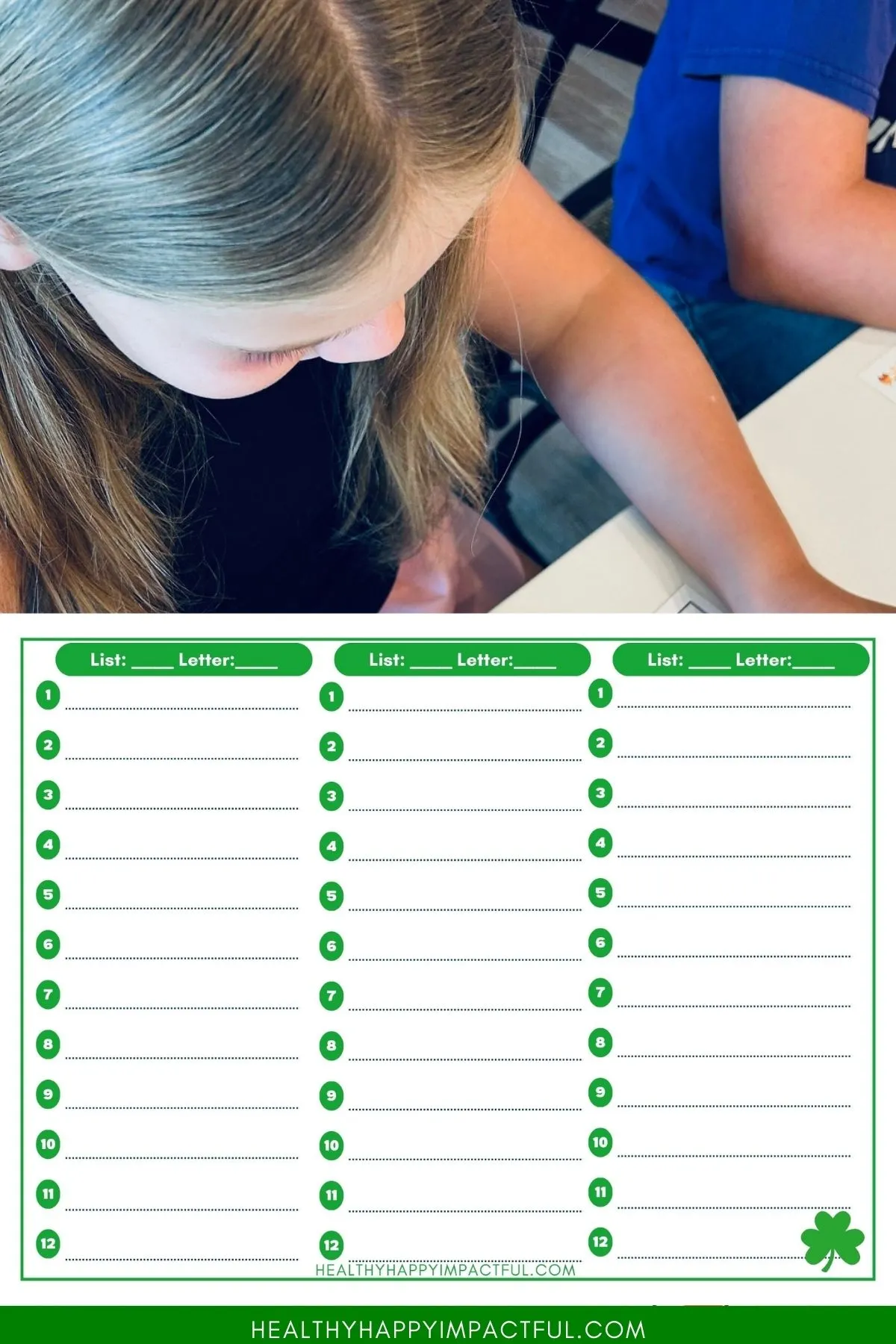 St. Patrick's Day Scattergories Game (+Free Printable Answer Sheet ...