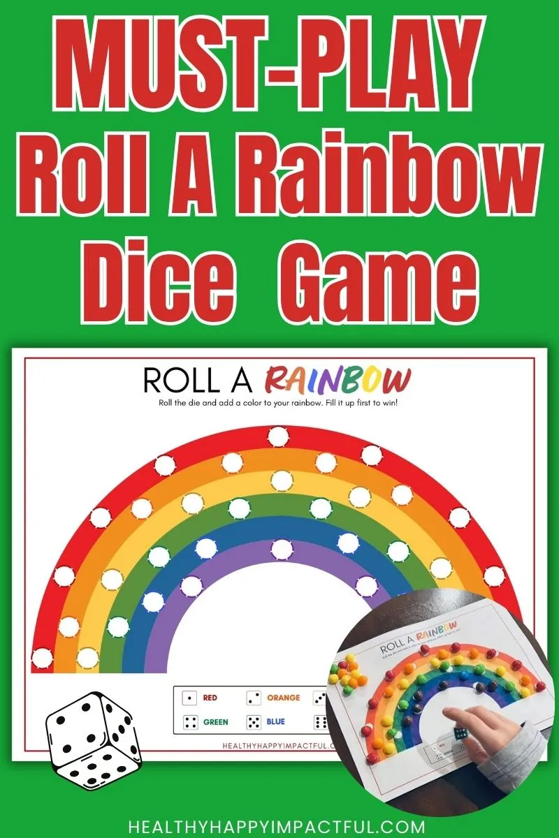 Roll A Rainbow Dice Game Free Printable (Colorful Fun For Kids!)