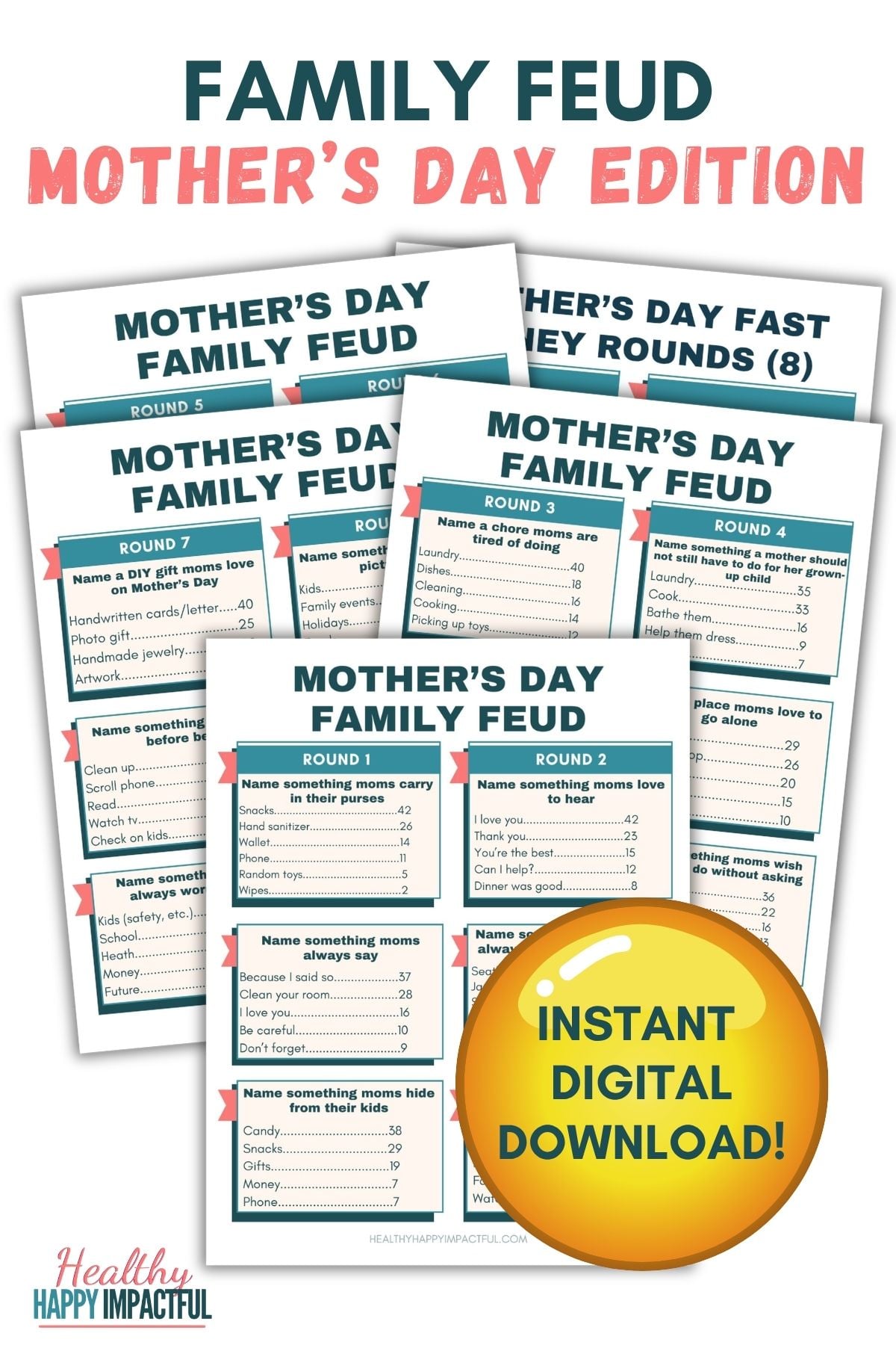 Must-Try Mother's Day Family Feud: Think You Know Moms? - Healthy Happy ...