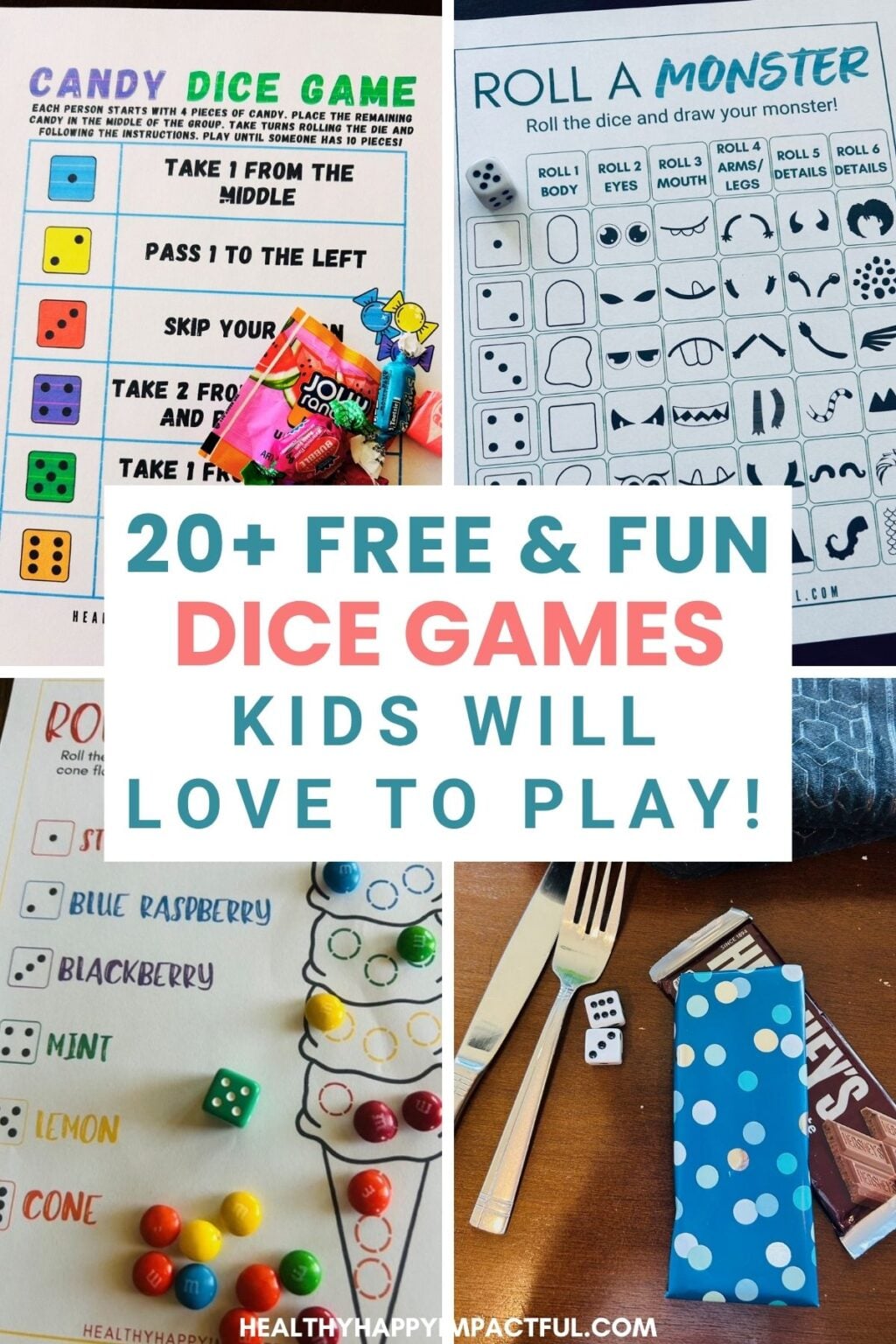 20+ Free Games You Can Play With Dice (Kids Will Love!)